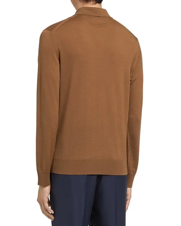 Ermenegildo Zegna CASHSETA LIGHT ニットポロ ZEGNA Cashseta Light Long-Sleeve Polo | Sweaters & Knits | Harry Rosen